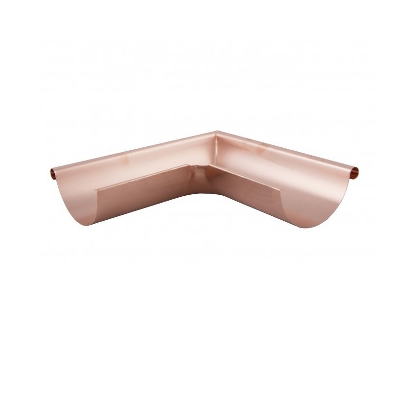 Lindab Copper Half Round Gutter Angle External 90 degrees