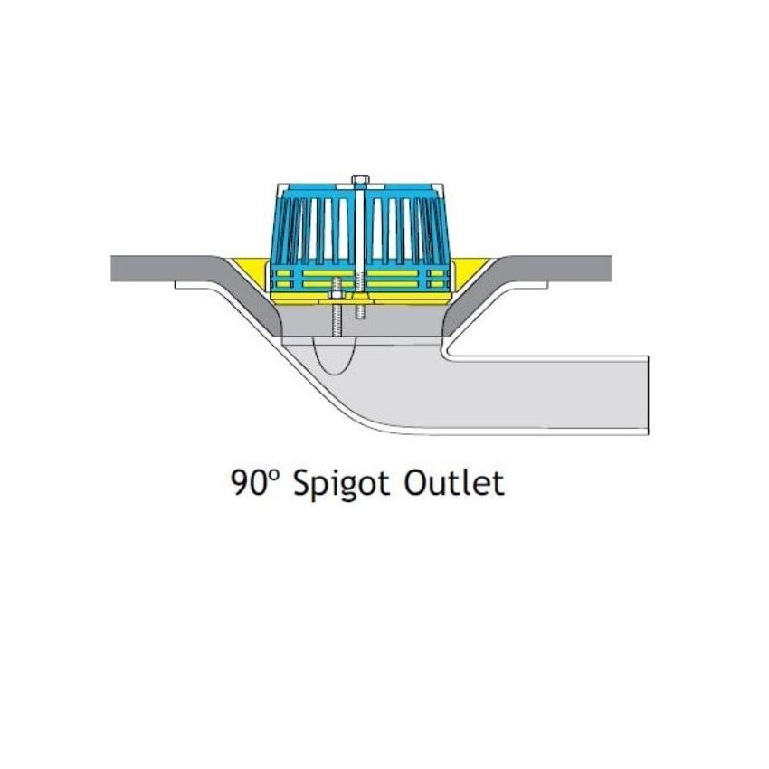 Harmer Roof Aluminium Detail AV 90 Degree Spigot Outlet
