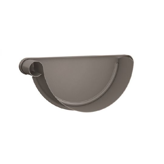 Lindab 190mm Steel Half Round Gutter Stop End (L/H RGV) (R/H RGH)