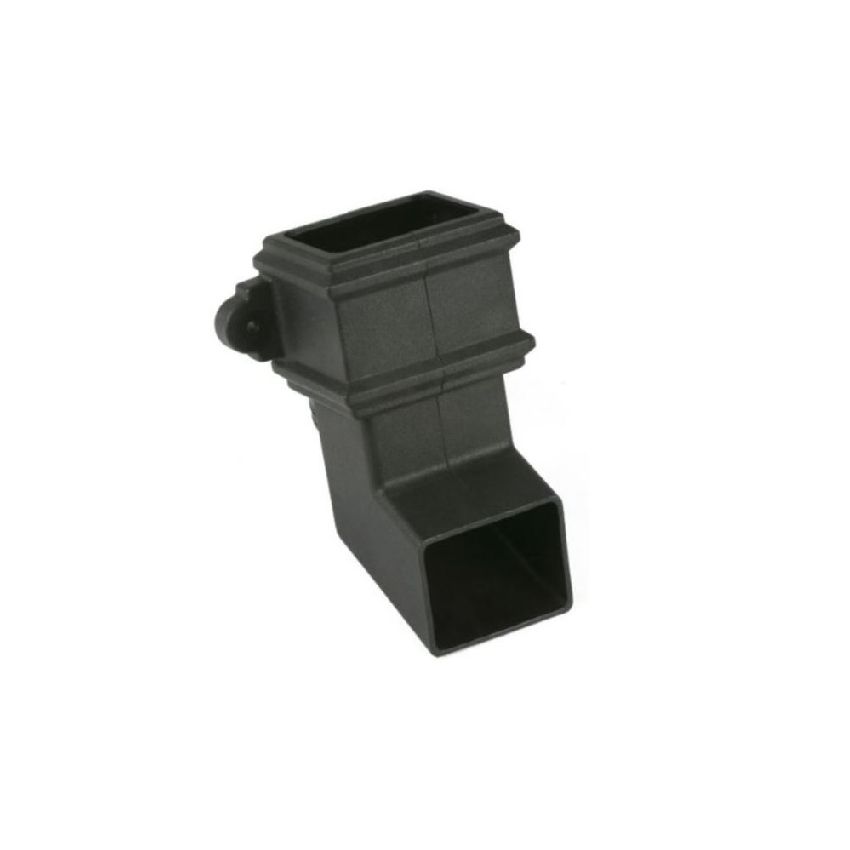 Brett Martin 100mm Rectangular Cast Effect Downpipe Shoe with Lugs