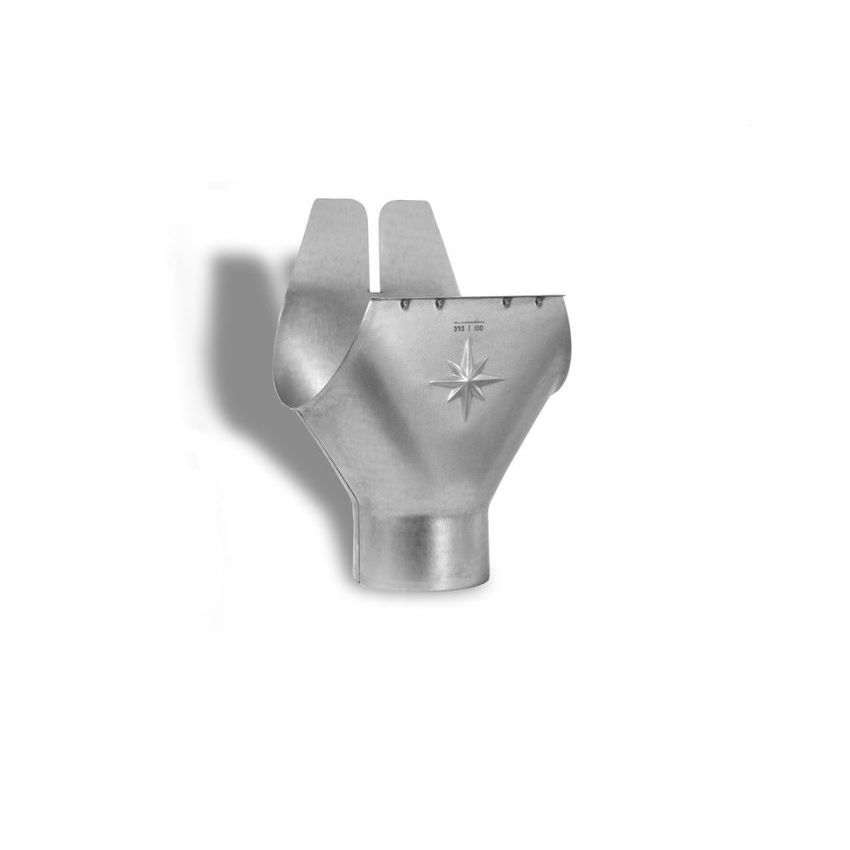 Alumasc Steel Half Round Wrap-around Gutter Outlet (HRS)