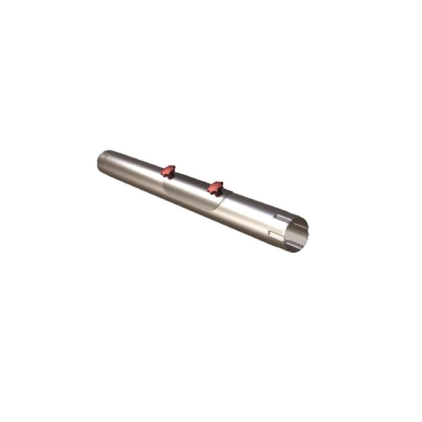 Lindab Galvanised Circular Steel Downpipe Access Pipe x 1m (MSTRA)