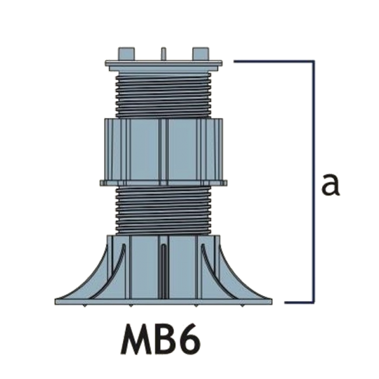 Harmer Modulock Pedestal Adjustable Height Raised Deck Support 140mm up ...