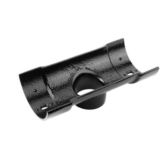 Alumasc Heritage Half Round Cast Aluminium Running Outlet with Double ...