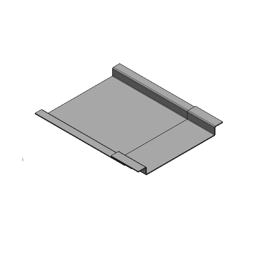 Skyline Aluminium Soffit Profile x 3 metre length With 4 Bends