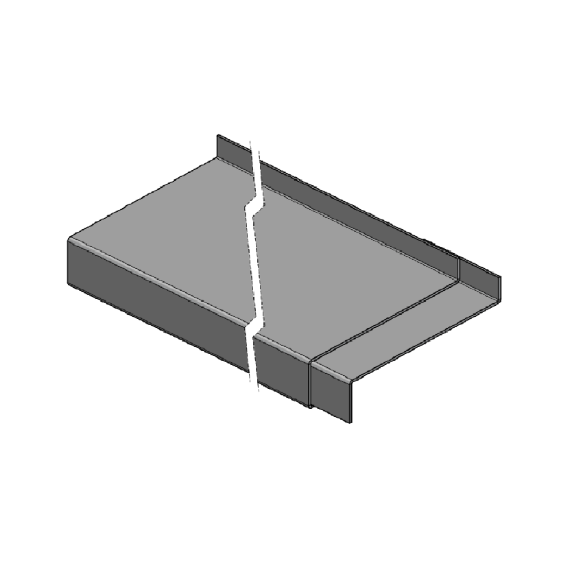 Skyline Aluminium Cill x 3 metre length With 3 Bends