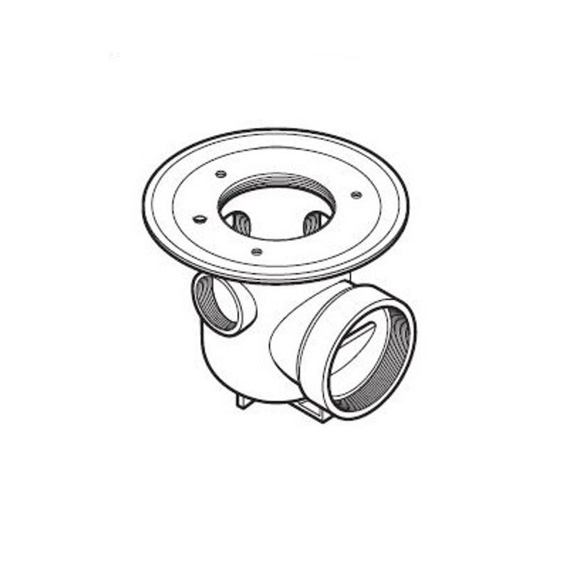 Harmer Cast Iron P-Trapped Horizontal Drain Body with BSP Connection