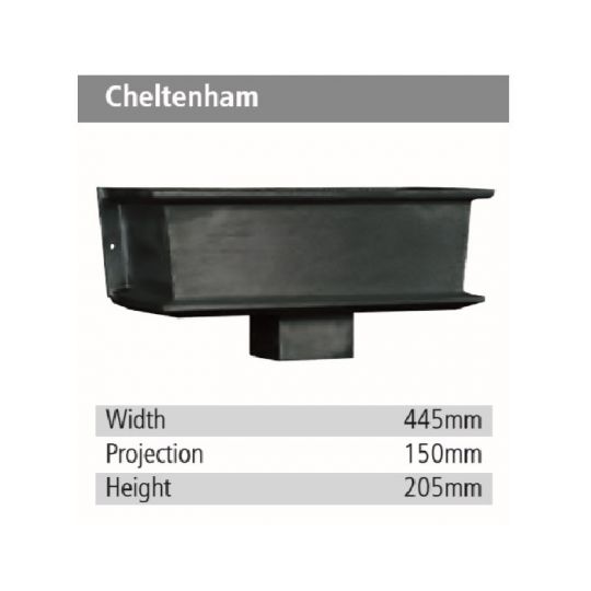 Aluminium Cheltenham Rainwater Cast Hopper Head