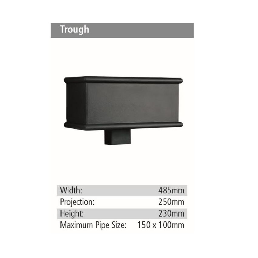 Trough Rainwater GRP Hopper Head