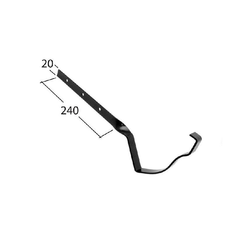 Alutec Traditional Victorian Ogee Aluminium Side Fixed Rafter Arm (AV71H)