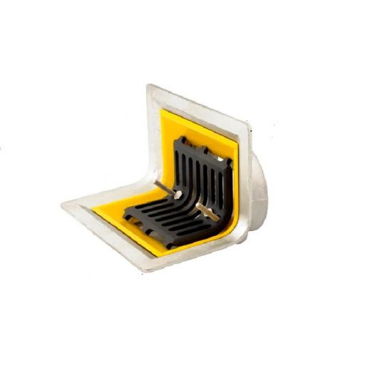 Alutec Traditional Aluminium Two-way Parapet Outlet (DR450)