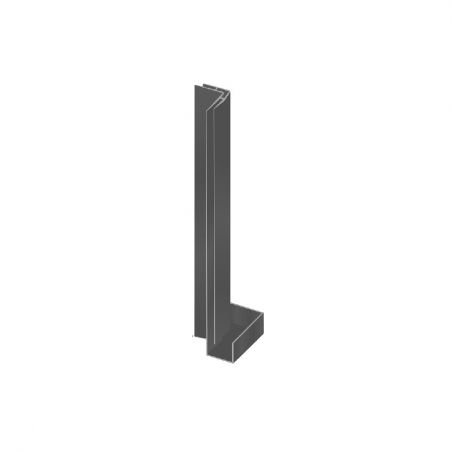 Evoke Aluminium Fascia Profile C H-Section 90 Degree Internal Corner ...