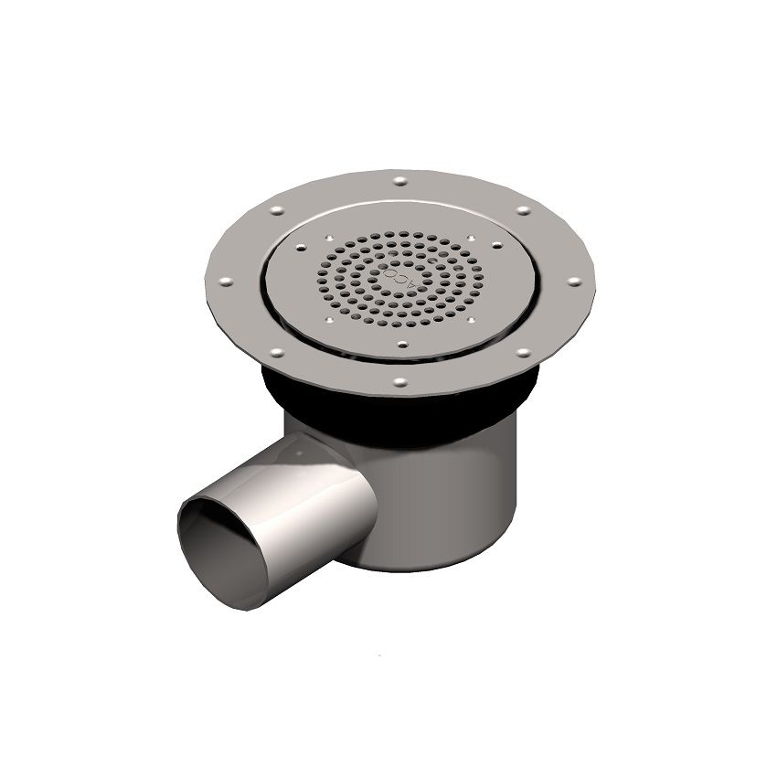 ACO Hygienic Stainless Steel EG150 Gully - Telescopic Horizontal Outlet