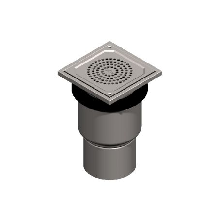 ACO Hygienic Stainless Steel EG150 Gully - Telescopic Vertical Outlet