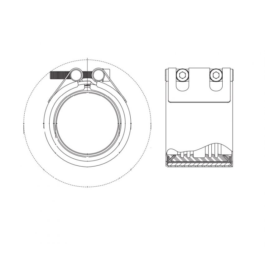 Teekay Coupling TEEKAY AXILOCK 76.1 PIPE COUPLING Platinum