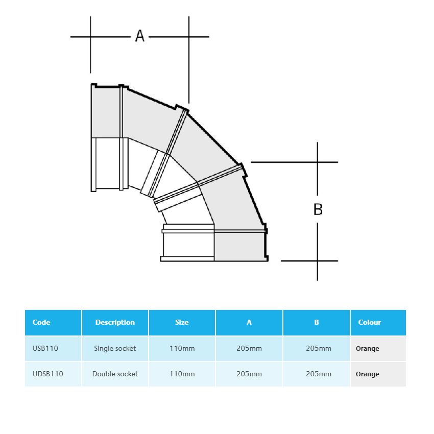 Marley Underground Solid Wall Multiflex Bends