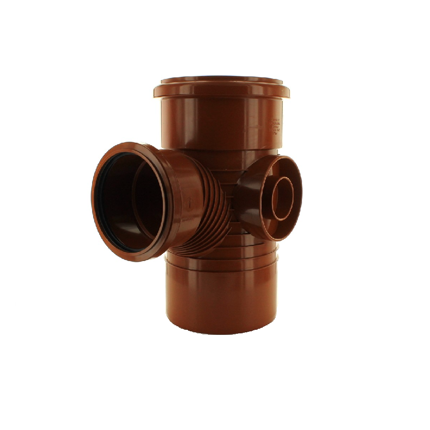 Marley Underground Solid Wall 87.5 Degree Single Socket Unequal Branch