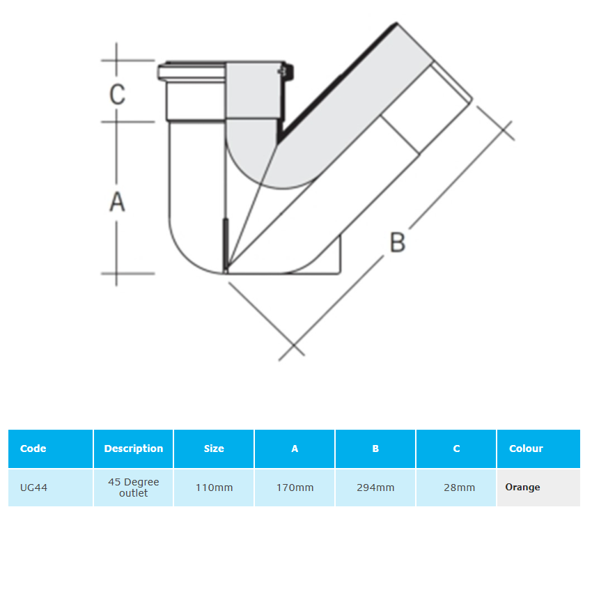Marley Underground Solid Wall Gully Trap Base