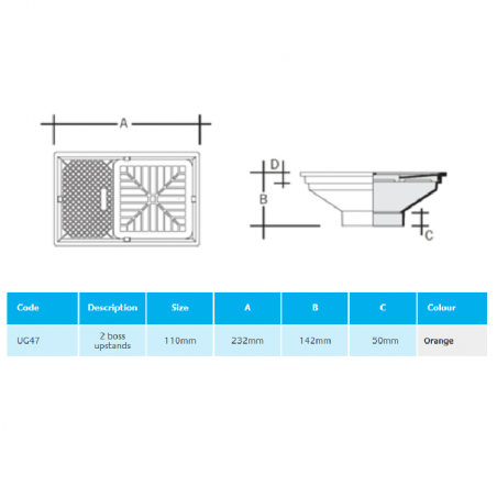 Marley Underground Solid Wall Rectangular Hopper