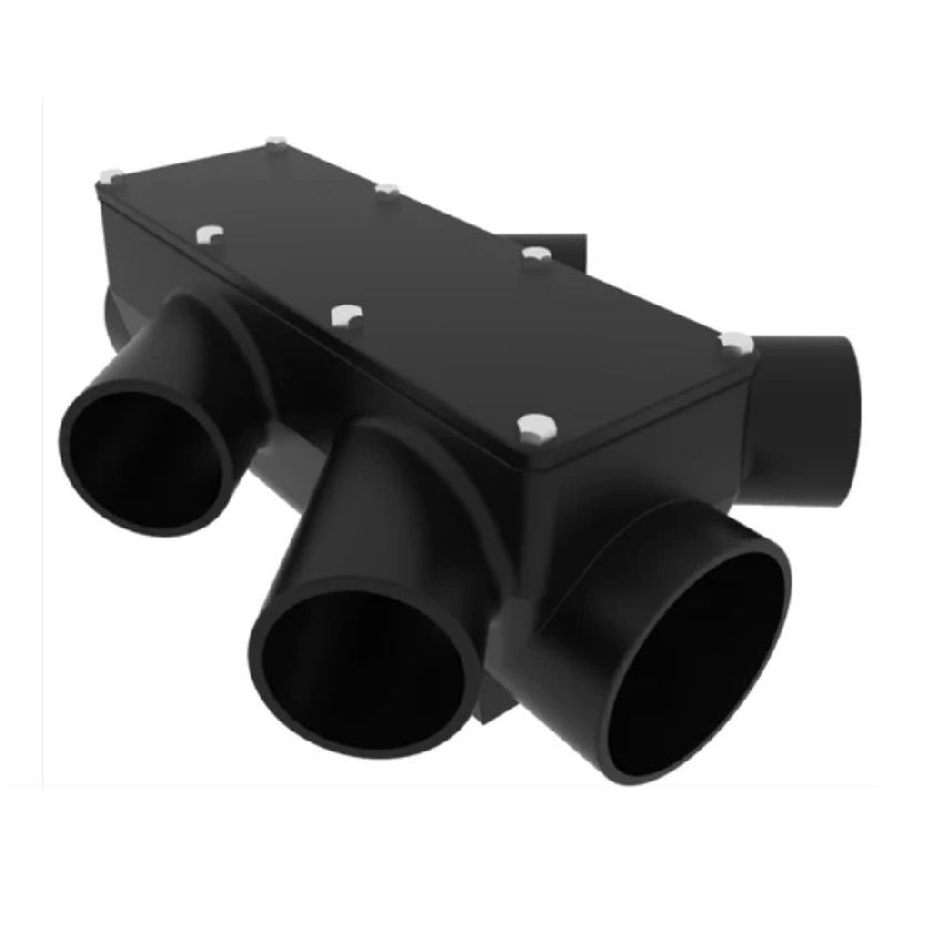 Pam Building Timesaver Cast Iron Inspection Chambers with Two Branches ...