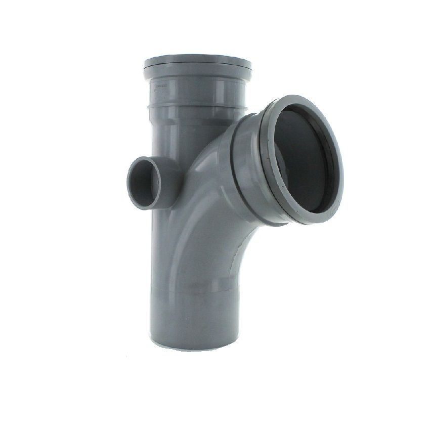 Marley Push-fit 5 Boss 87.5 Degree Branch With Solvent Socket