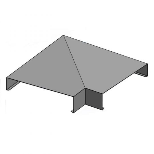 Skyline Aluminium Sloping Coping 90 degree internal angle