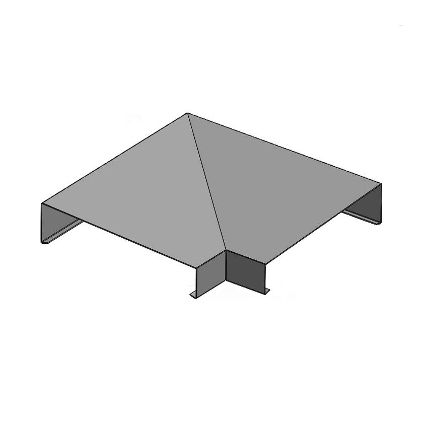 Skyline Aluminium Sloping Coping 90 degree external angle