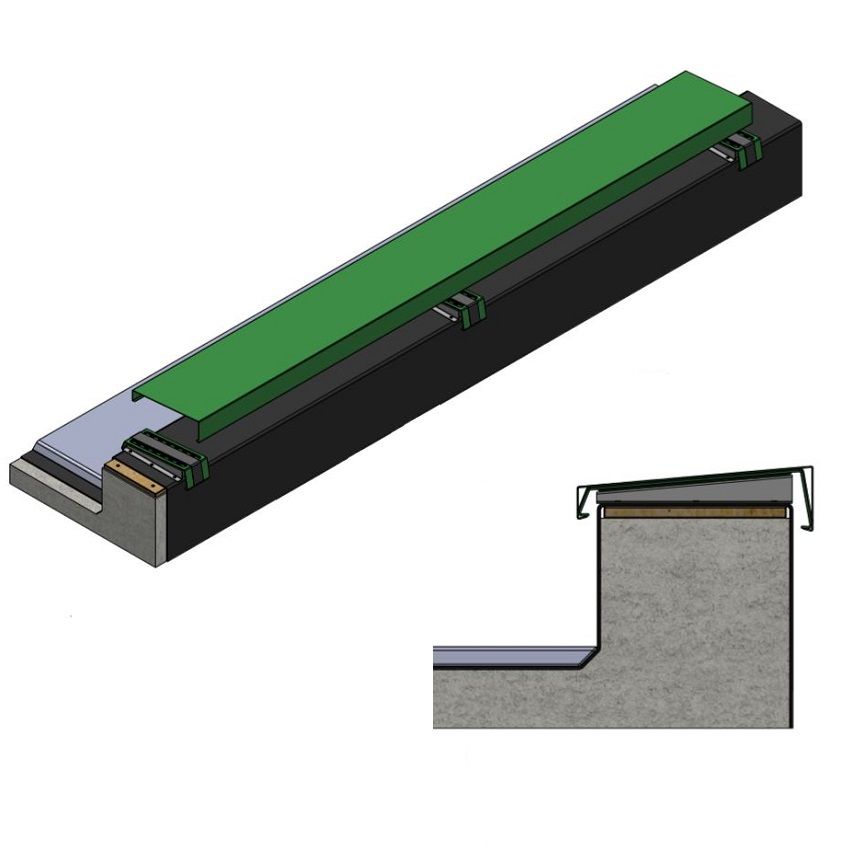 Skyline Aluminium Sloping Coping 3 Metre Length