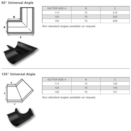 Aluminium Beaded Half Round Snap Fit 90° Universal Angle