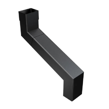 Aluminium Swaged Rectangular 112.5 Degree Adjustable 2 Part Swan Neck