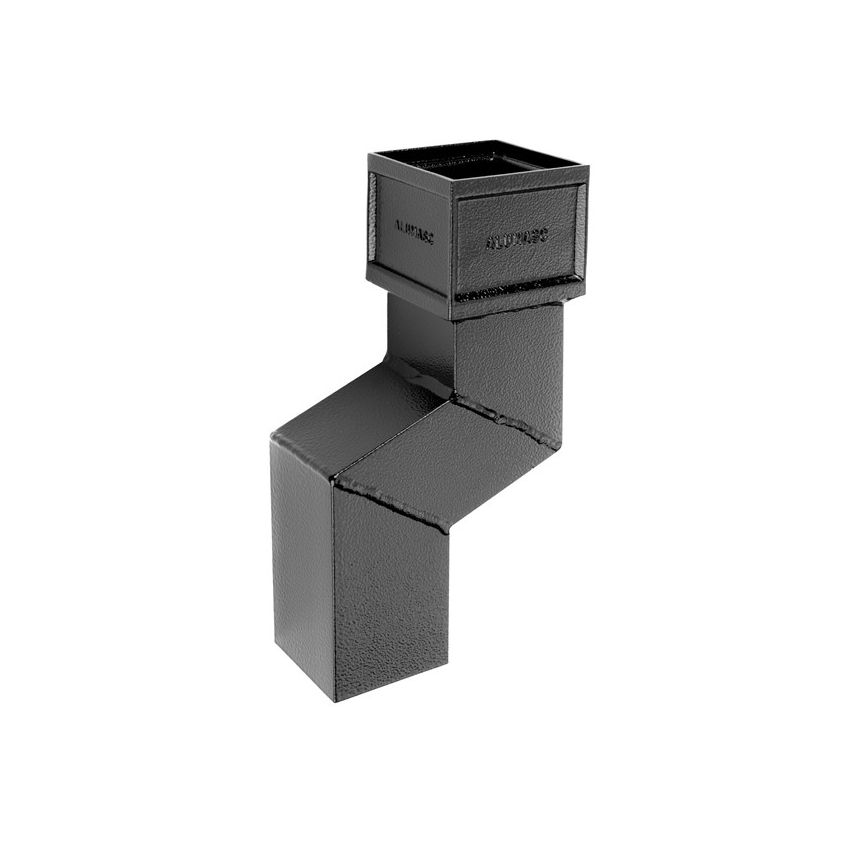 Alumasc Heritage Square Cast Aluminium Offset Pipe 112.5 Degrees